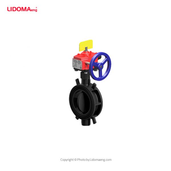 شیر پروانه ای آتش نشانی برند فلوکام Flowcom Wafer Butterfly Valve ...